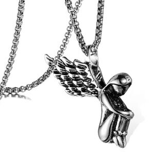Jewelry | Knee Hugging Angel Sit Crouch Pensive Forlorn Ethereal ...